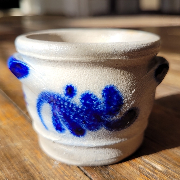 Vintage | Art | Salt Glaze Pottery Jar Crock Antique Vintage 5 Marking ...
